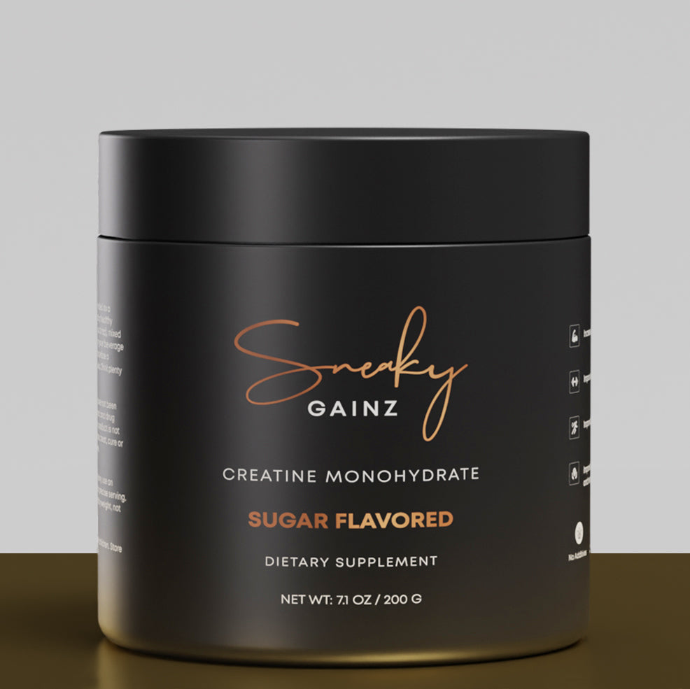 Sugar Flavored Creatine Monohydrate Powder - Micronized | Sneaky Gainz
